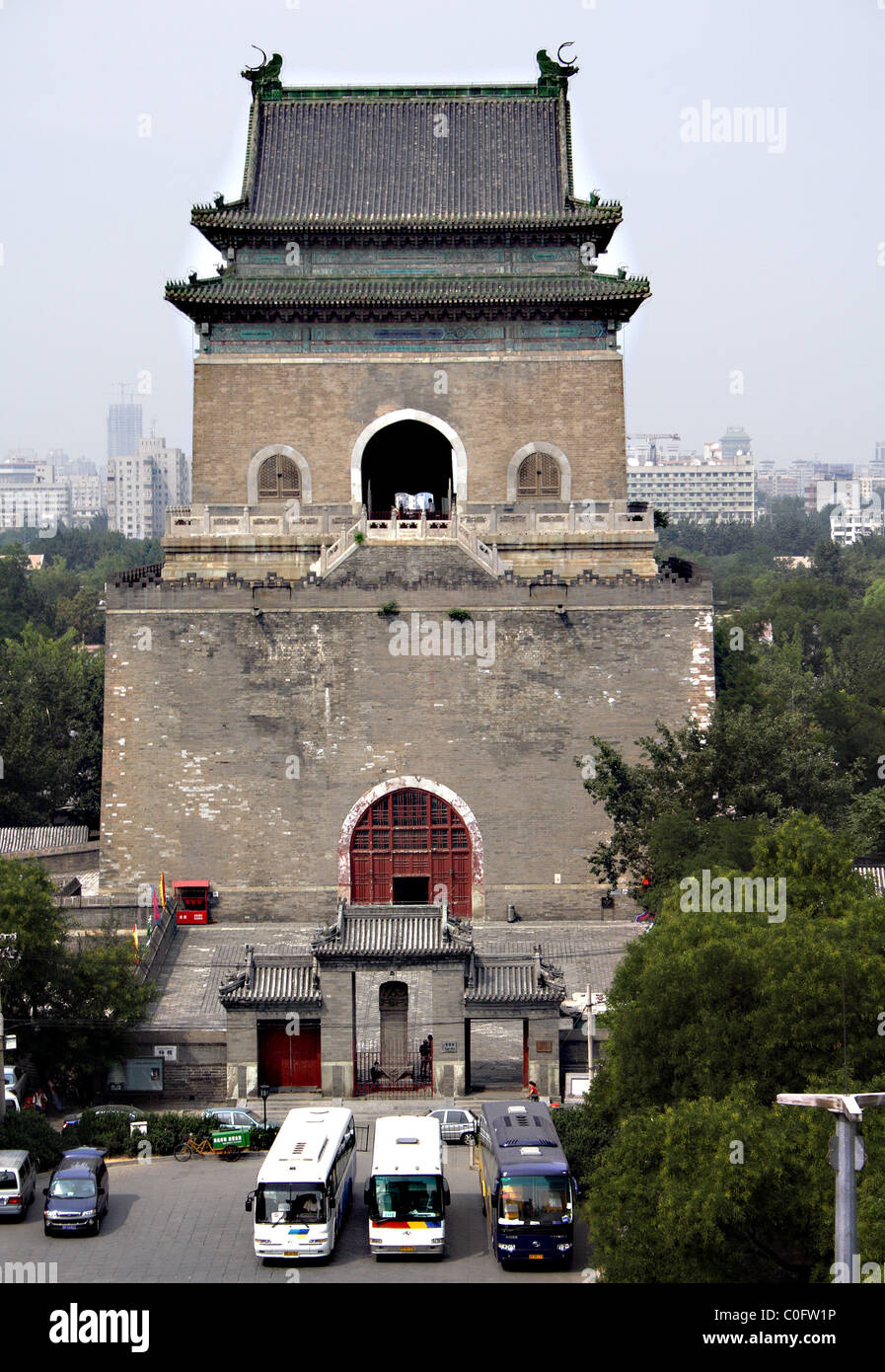 Bell tower, Beijing, China Stock Photo - Alamy