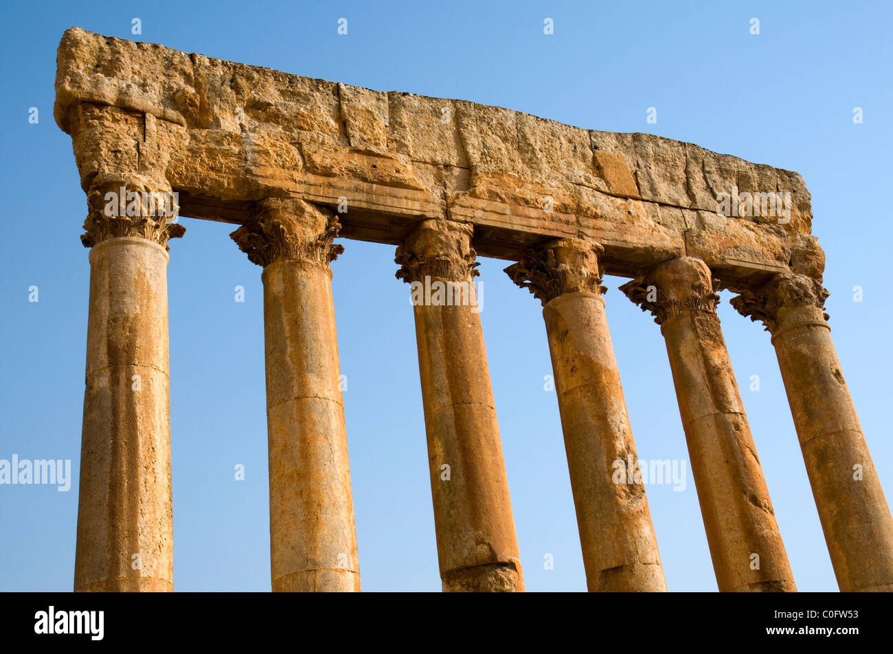 Temple of Jupiter , Baalbek,UNESCO World Heritage Site. Bekaa valley ...