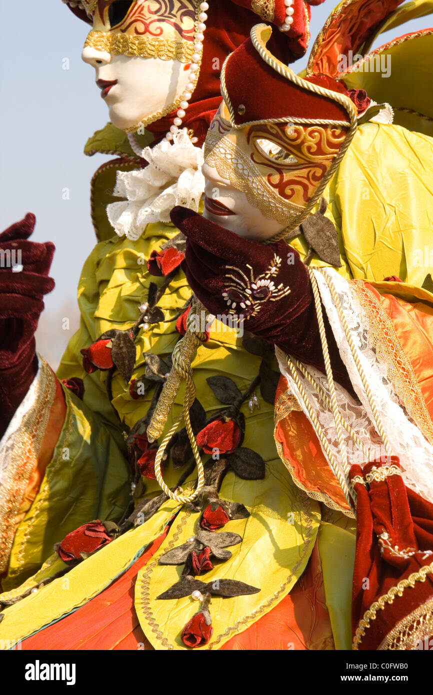 Venetian carnival costume Stock Photo - Alamy