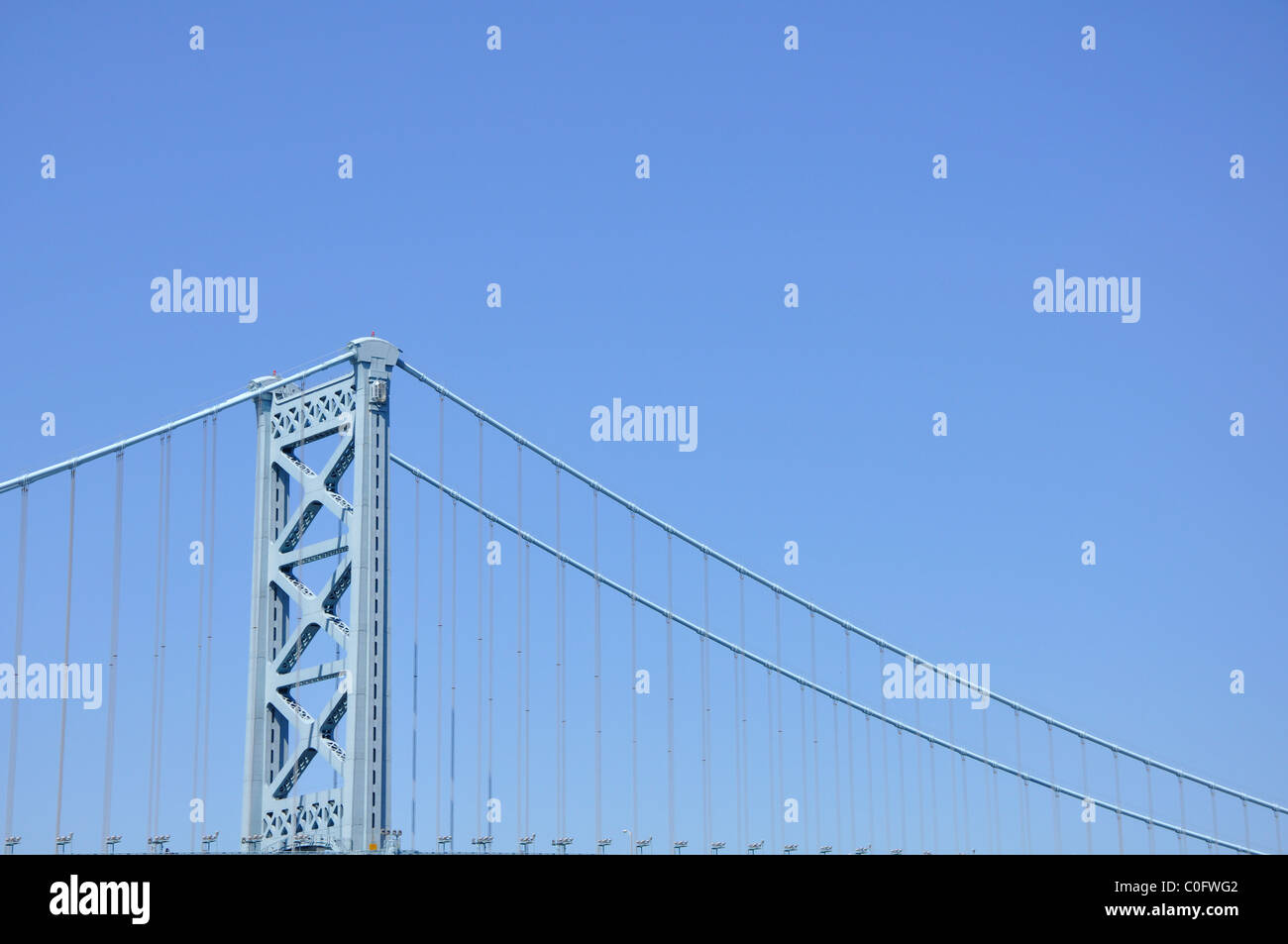 Ben Franklin Bridge, Philadelphia, Pennsylvania, USA Stock Photo - Alamy