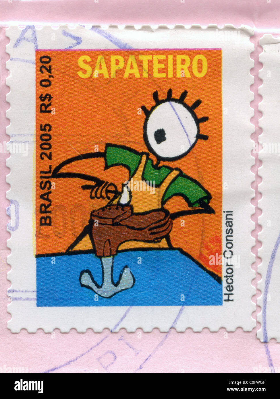 Brazilian postage stamp hi-res stock photography and images - Alamy