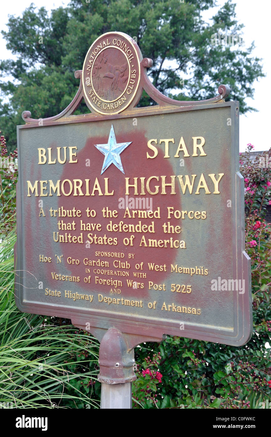 Blue star memorial highway hi-res stock photography and images - Alamy