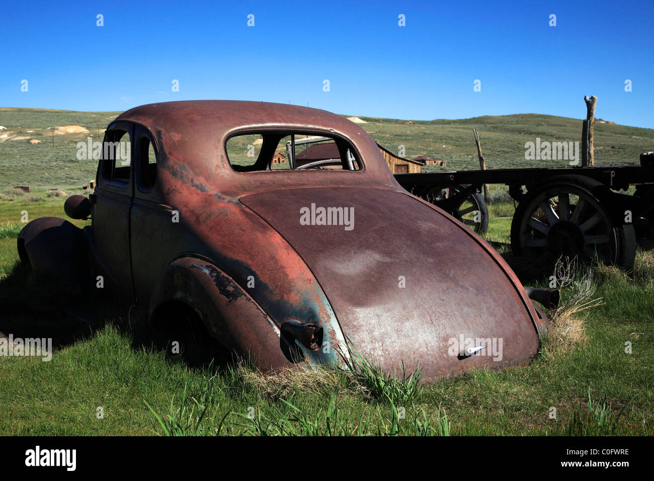 Old rusting car Bodie State Park Ghost Town California Stock Photo - Alamy
