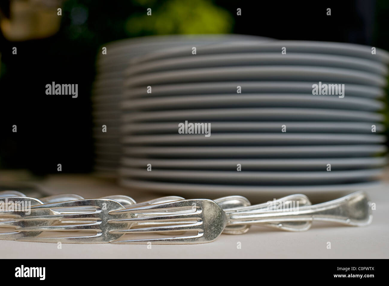 forks at a wedding ceremony Stock Photo - Alamy