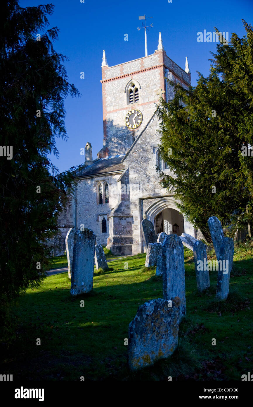 13th century church of st michael and all angels hi-res stock ...