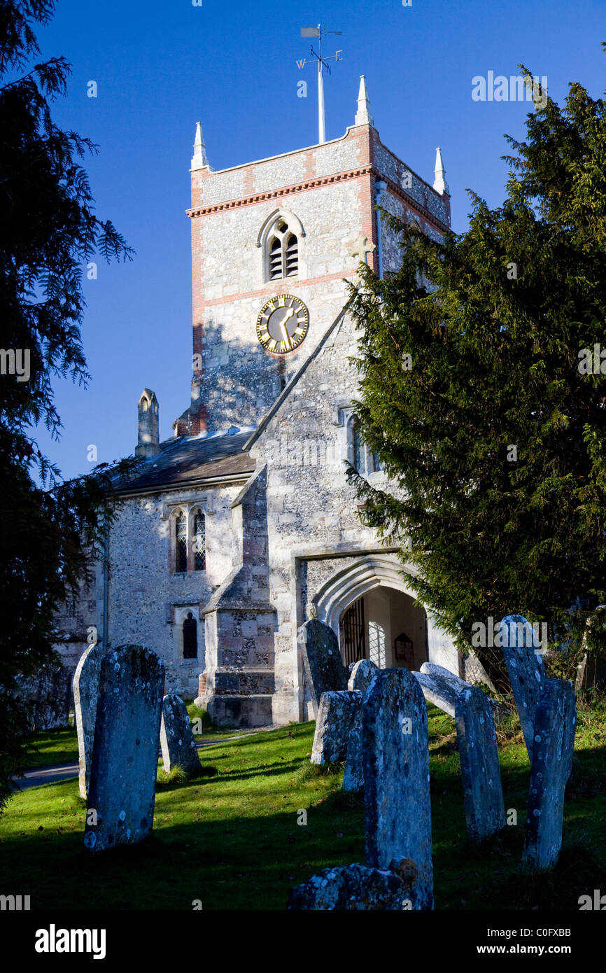13th century church of st michael and all angels hi-res stock ...