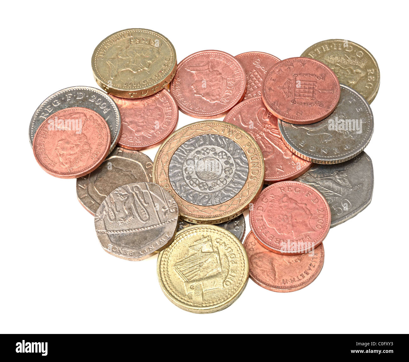 Current british coins hi-res stock photography and images - Alamy