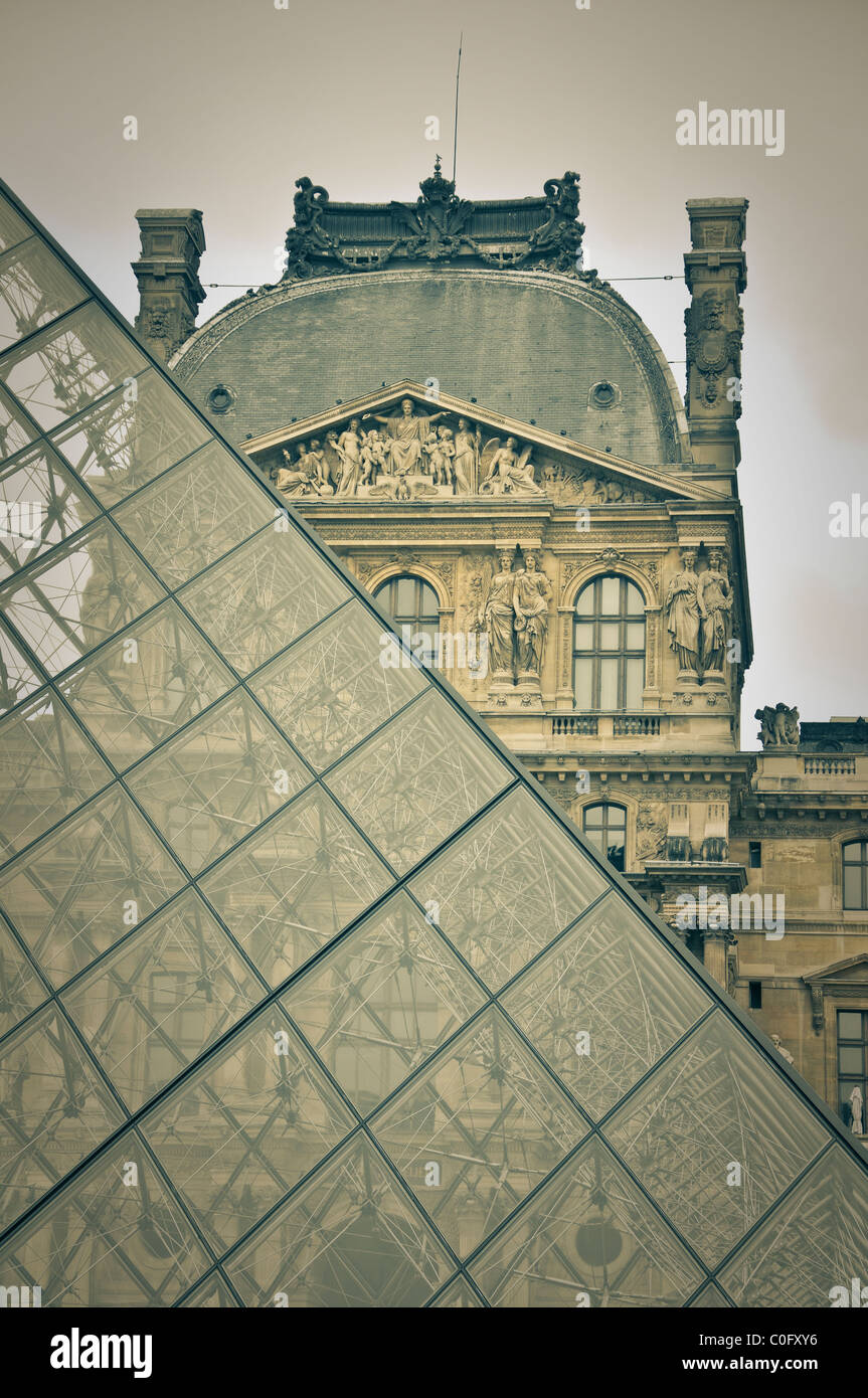 France glass pyramid art museum museums abstract special hi-res stock ...