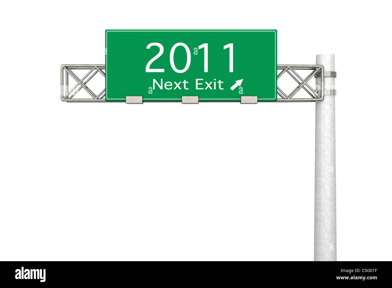 Highway Sign next exit 2011 Stock Photo - Alamy