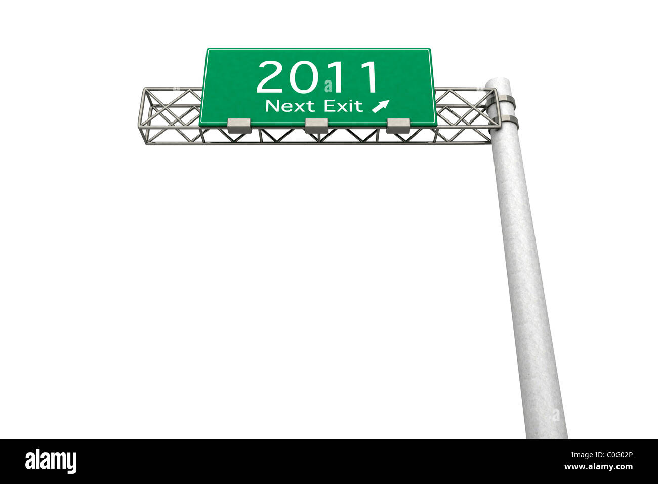 Highway Sign next exit 2011 Stock Photo - Alamy