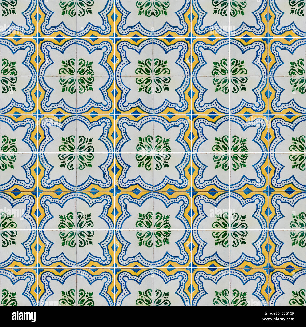 Seamless tile pattern of ancient ceramic tiles Stock Photo - Alamy