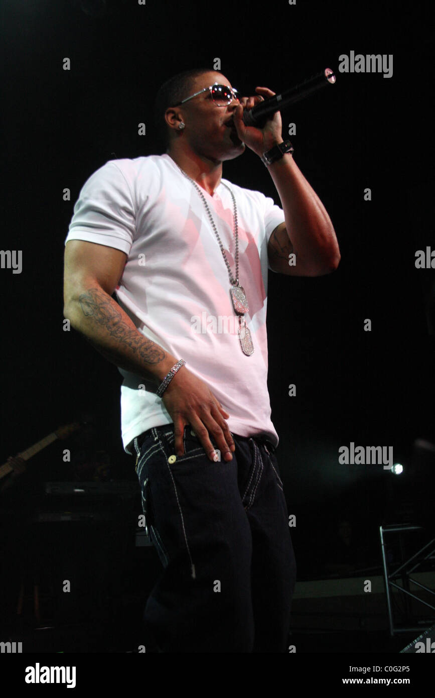 Savvy pop-rapper Nelly performing at his star studded Weekend held at ...