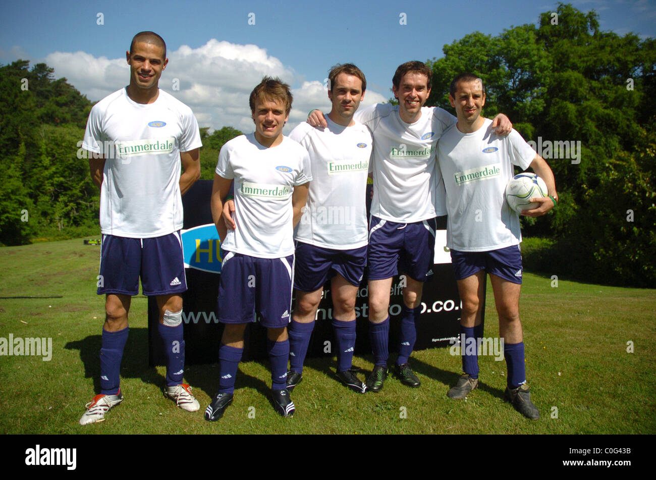 (LtoR) Glenn Lamon, James Baxtor, Ayden Callaghan, Mark Charnock and ...
