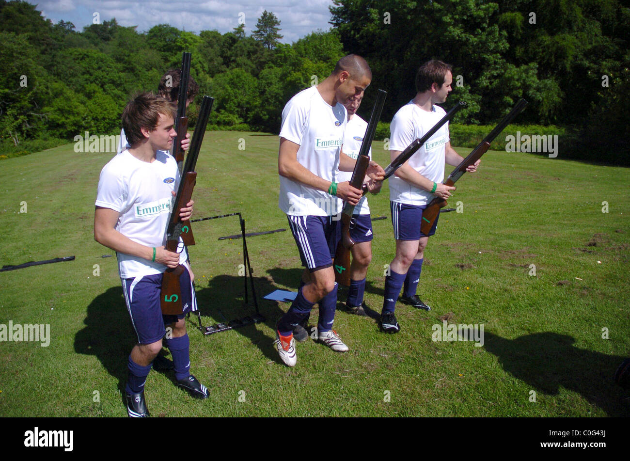 (LtoR) James Baxtor, Mark Charnock, Glenn Lamont, James Hooton and ...