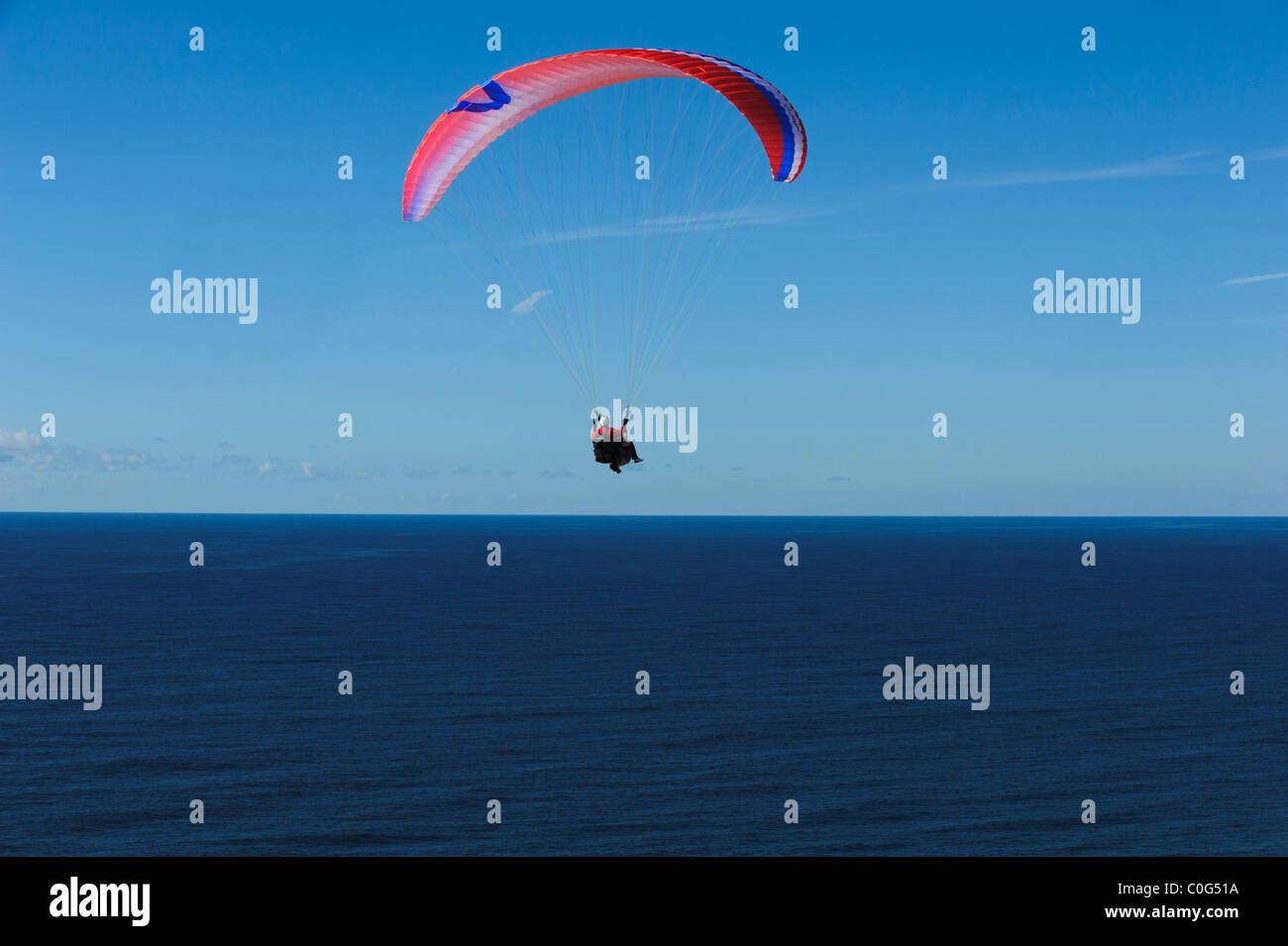 Parasailing on a sunny winter day at the Torrey Pines Glider Port near ...