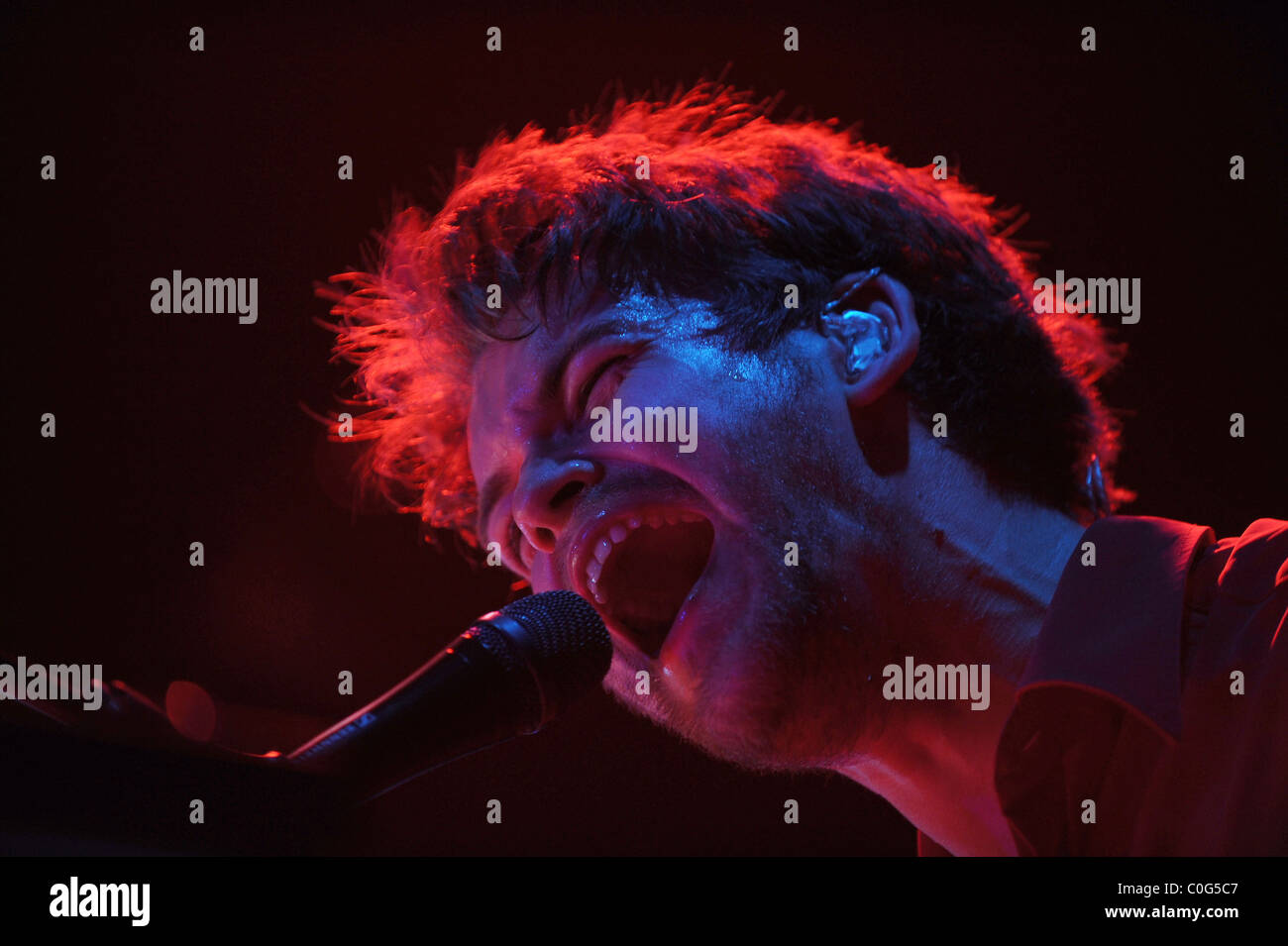 Fyfe Dangerfield of The Guillimots performs on stage at the Brighton ...