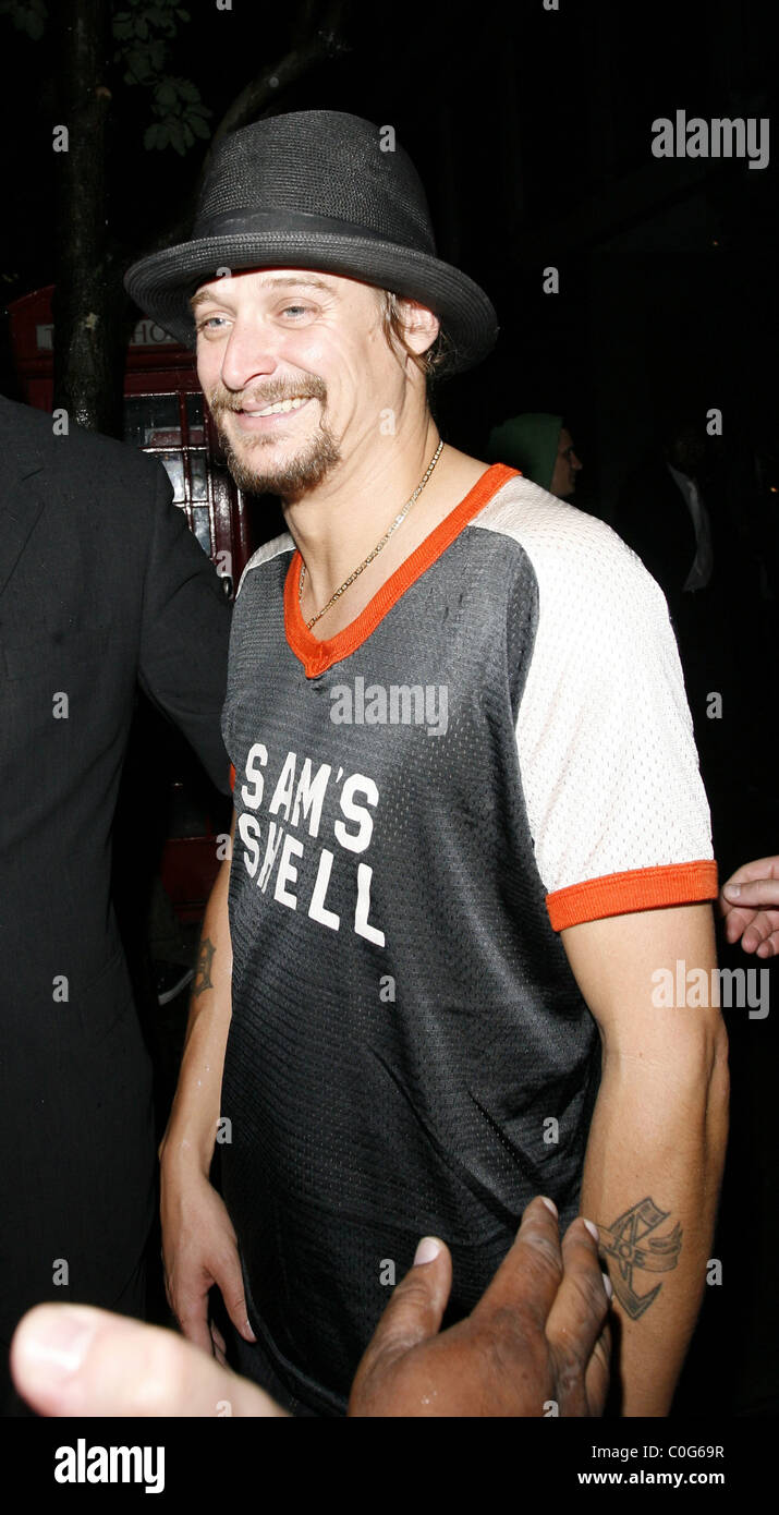 Kid Rock, leaves the Shepherds Bush Empire after performing in concert ...