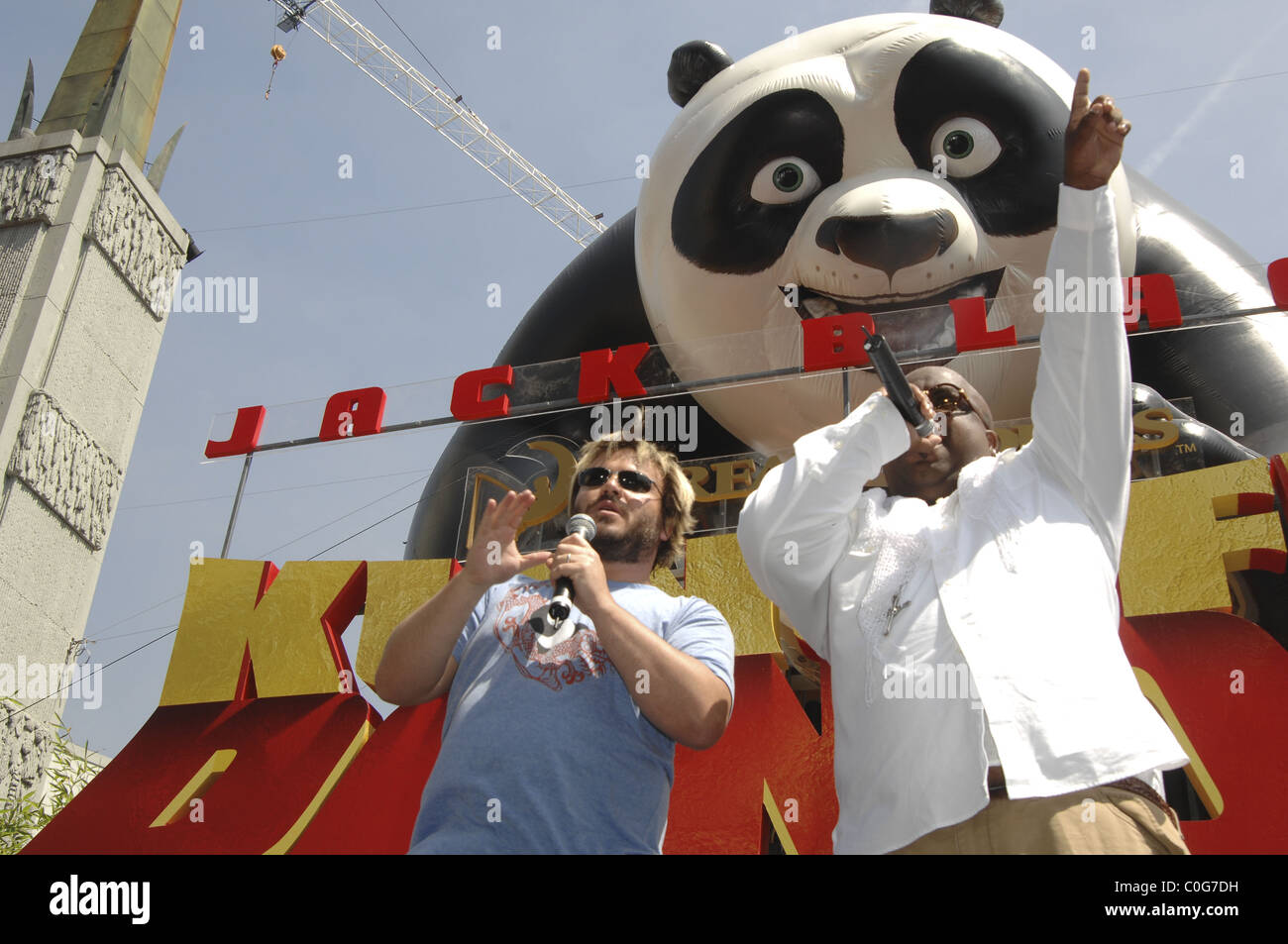 Jack Black and Cee-Lo of Gnarles Barkley, Kung Fu Panda Los Angeles ...