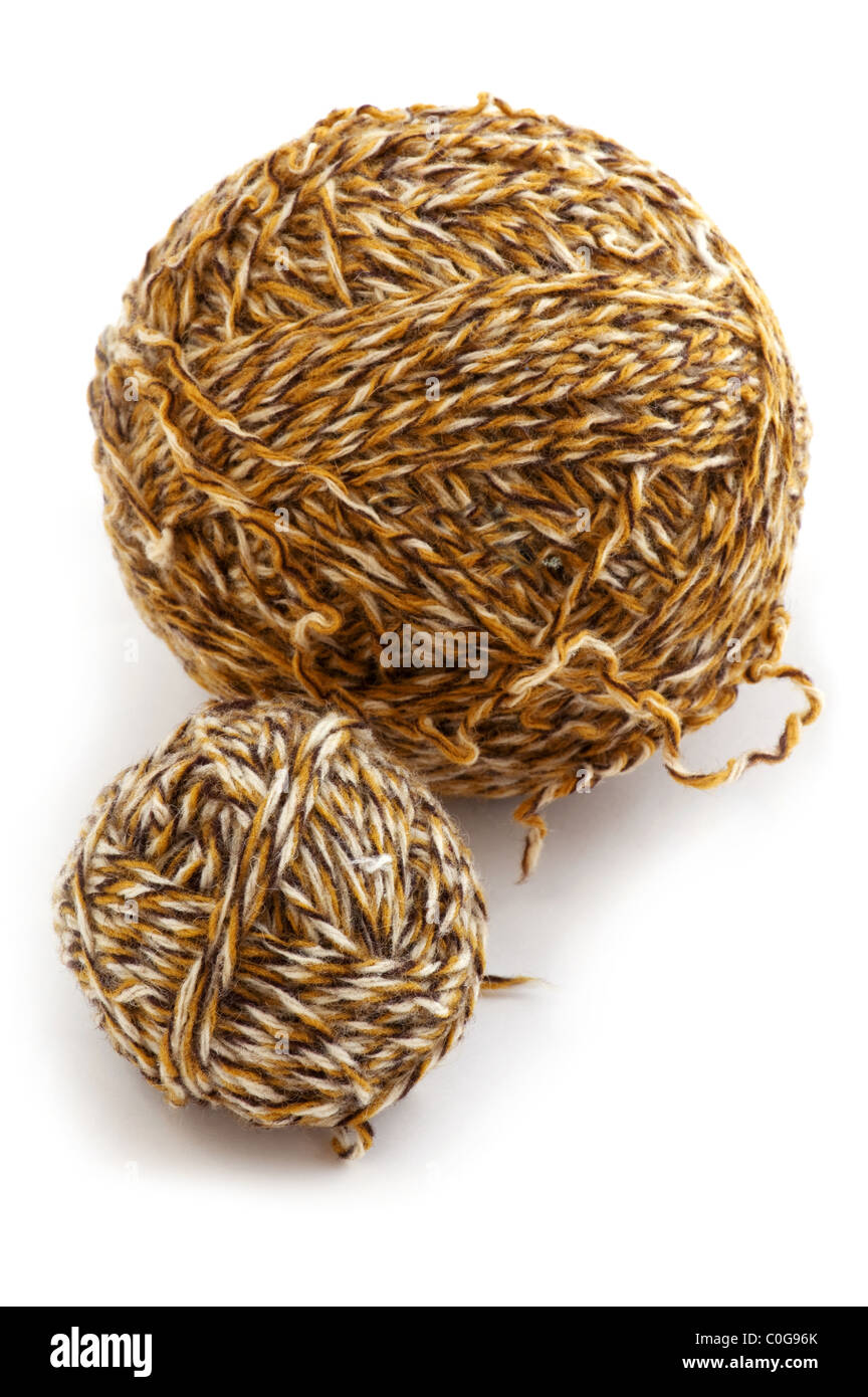object on white - sewing Yarn close up Stock Photo - Alamy
