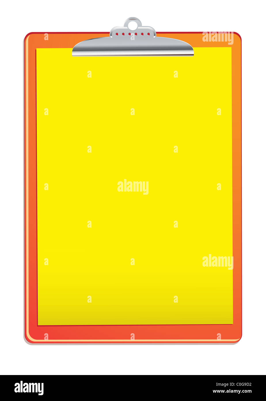 orange and yellow fire clipboard with white background and copyspace ...