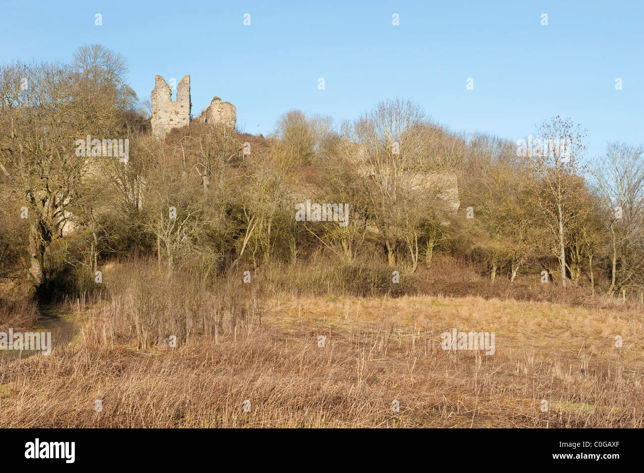 Wigmore Castle in Herefordshire Stock Photo - Alamy
