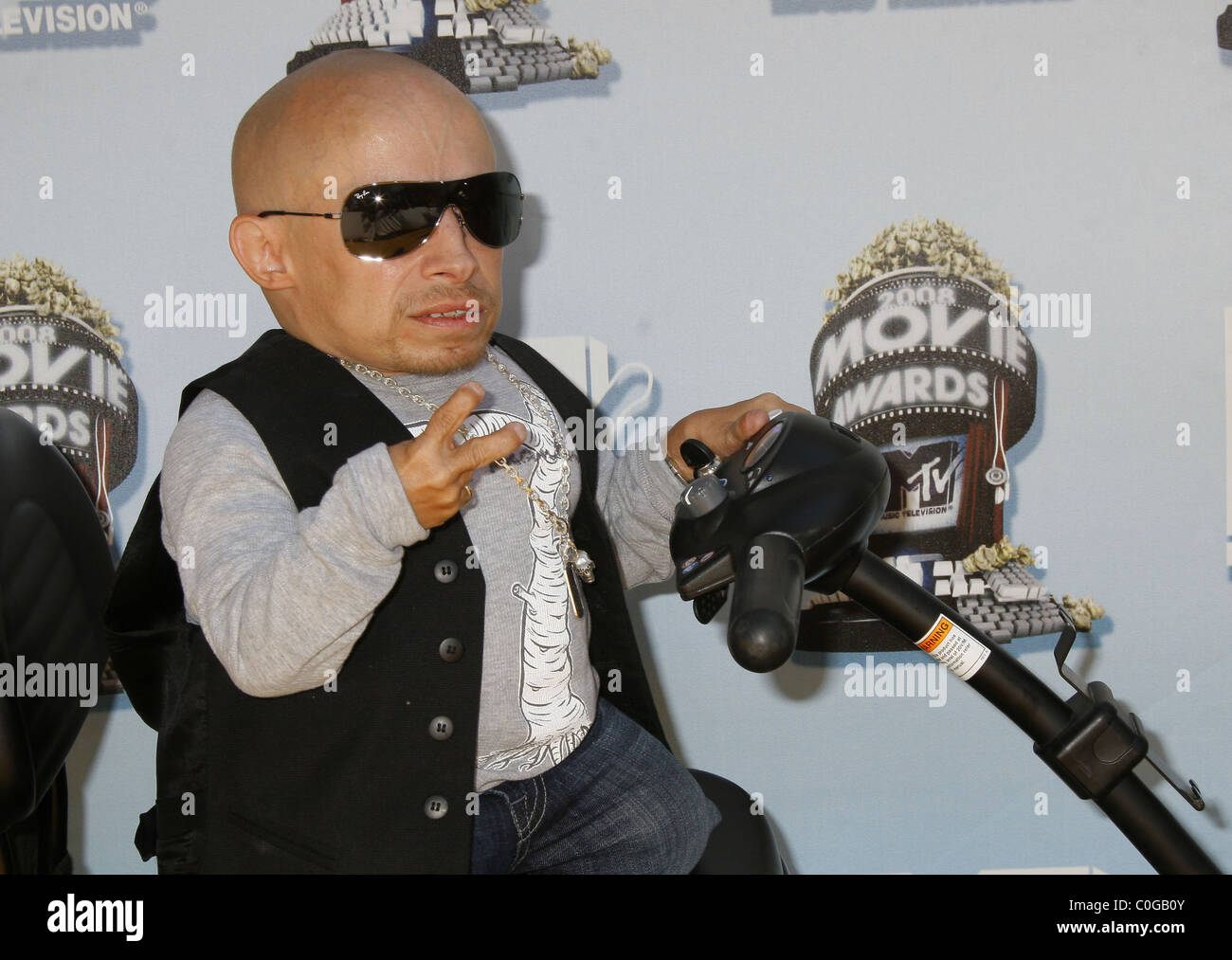 Verne Troyer 2008 MTV Movie Awards held at the Gibson Amphitheater Los ...