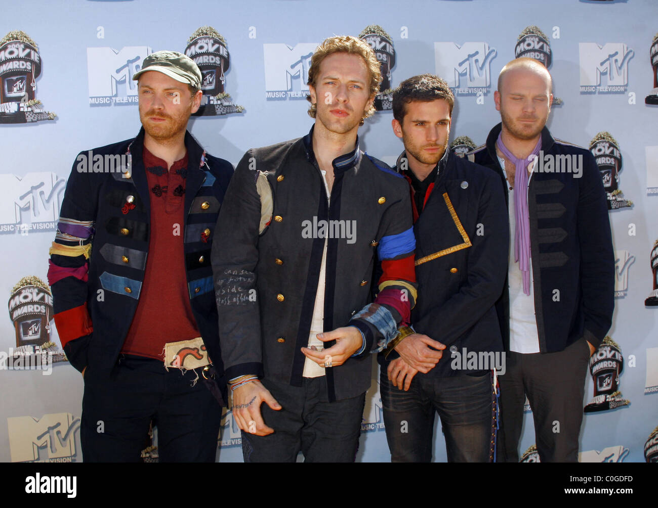 Coldplay 2008 MTV Movie Awards held at the Gibson Amphitheater ...
