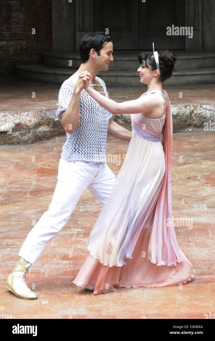 Laura Donnelly and Nicholas Shaw performing in Romeo and Juliet at the ...