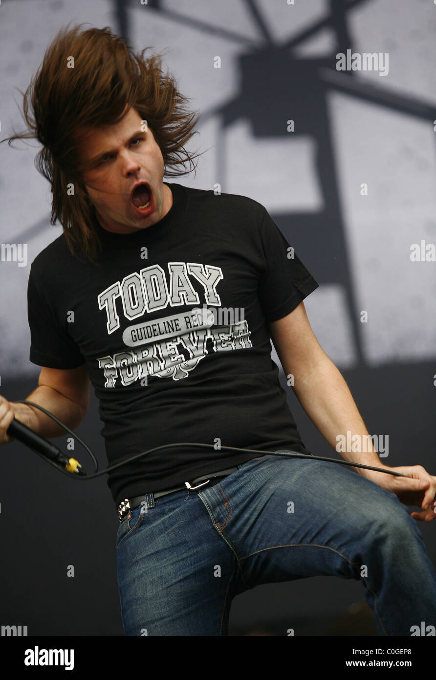 Silverstein performing live at Rock am Ring 2008 Nuerburg, Germany - 06 ...