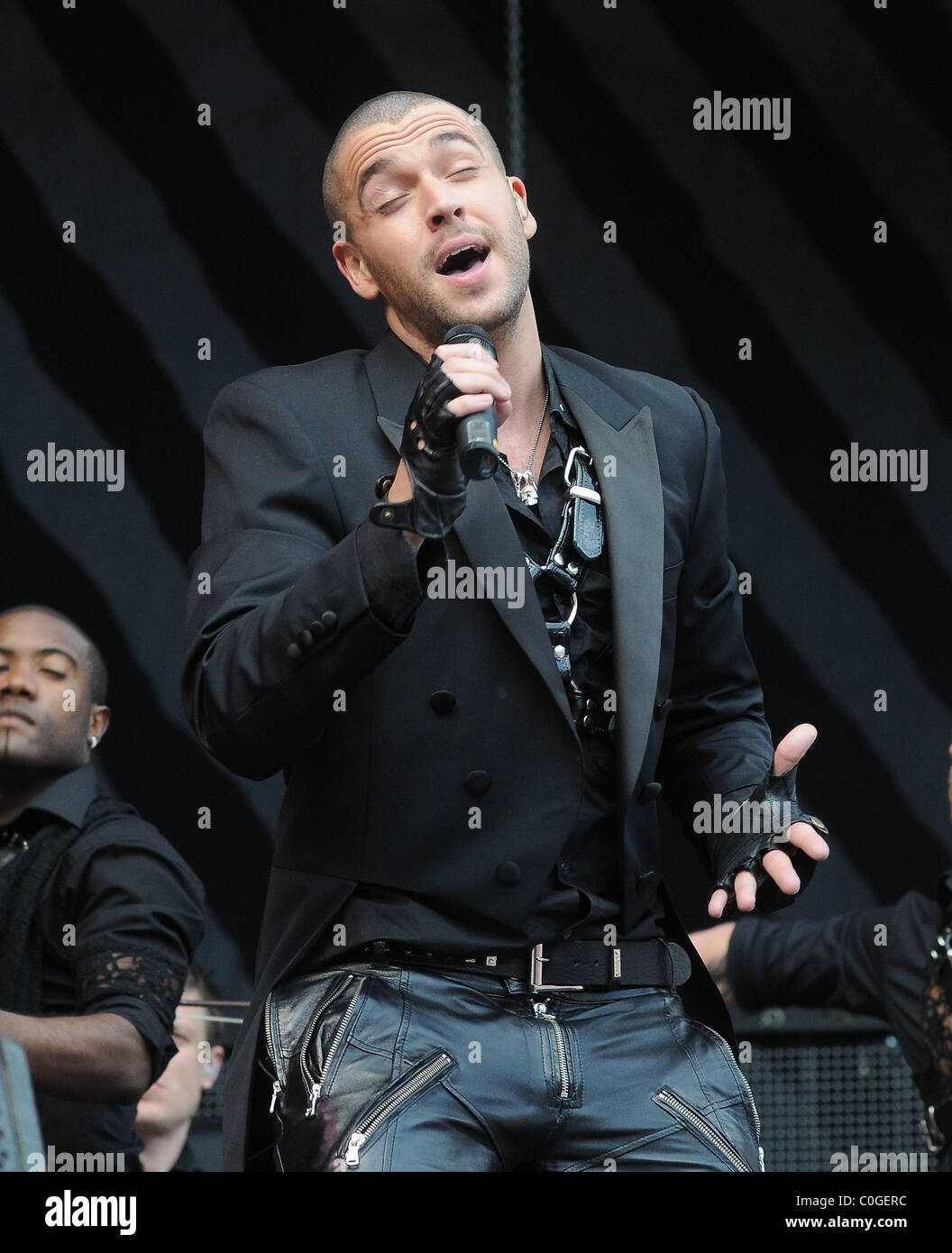 Shayne Ward performs live, supporting Westlife, at a sold out Croke ...