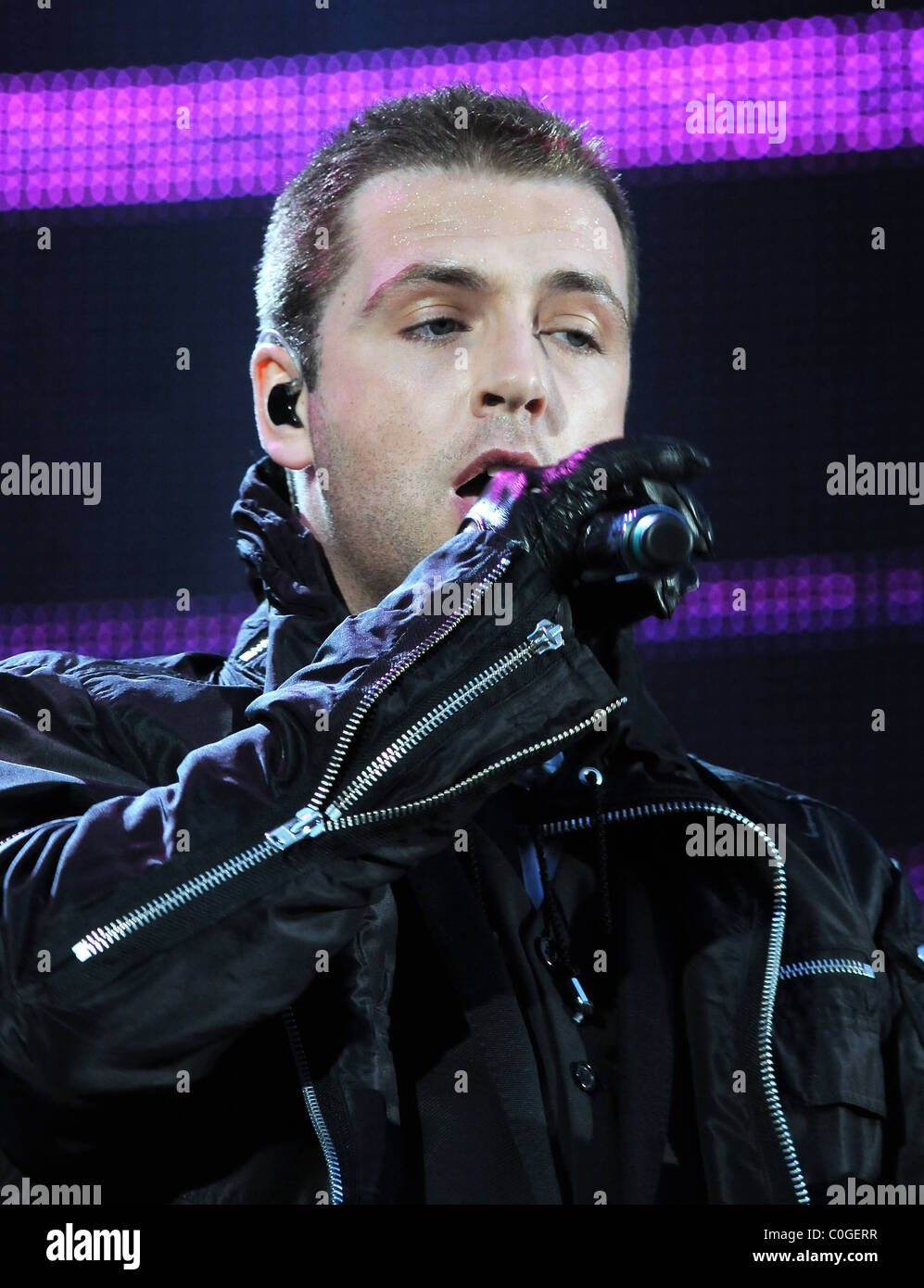 Shane filan of westlife perform live at croke park dublin hi-res stock ...