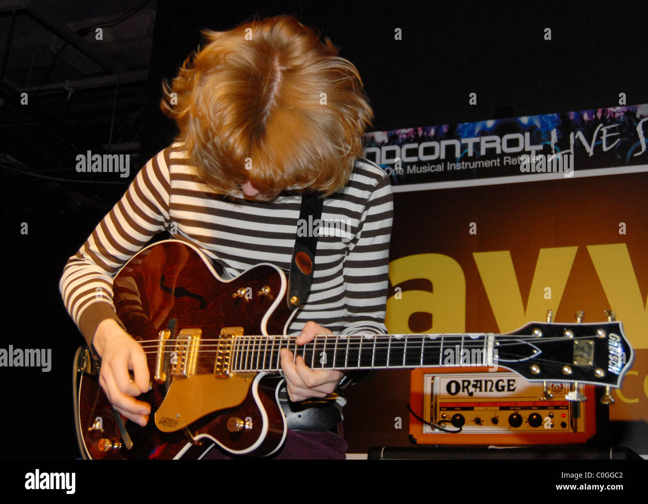 Joe Lean and The Jing Jang Jong performing live at Zavvi, Oxford Street London, England - 02.06. ...