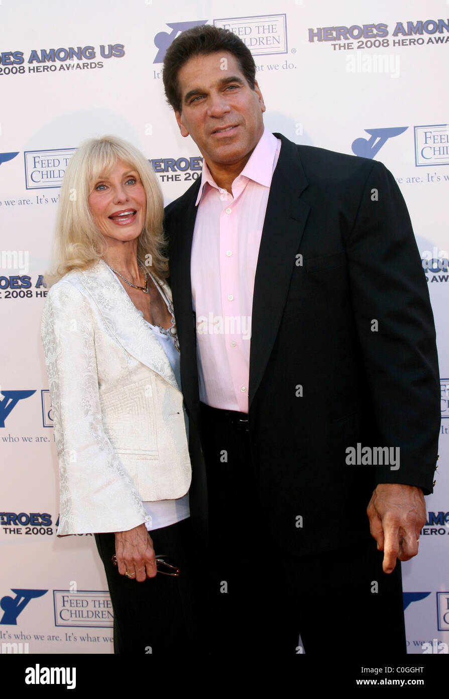 Carla Ferrigno and Lou Ferrigno 2008 Hero Awards at the Universal ...