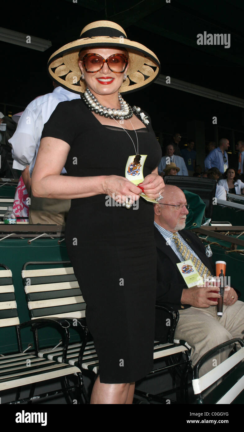 Georgette Mosbacher The 2008 Belmont Stakes horse race at Belmont Park ...