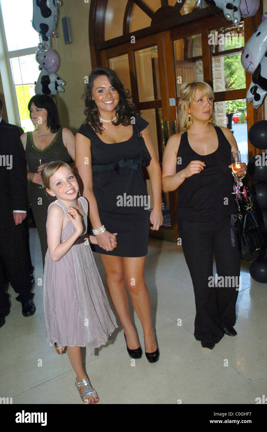 Scarlett Nicholls and Eden Taylor-Draper Emmerdale Extravaganza dinner ...