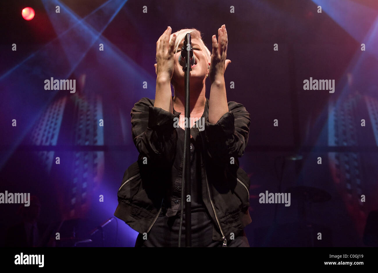 Swedish pop singer Robyn performing live in concert at the London ...