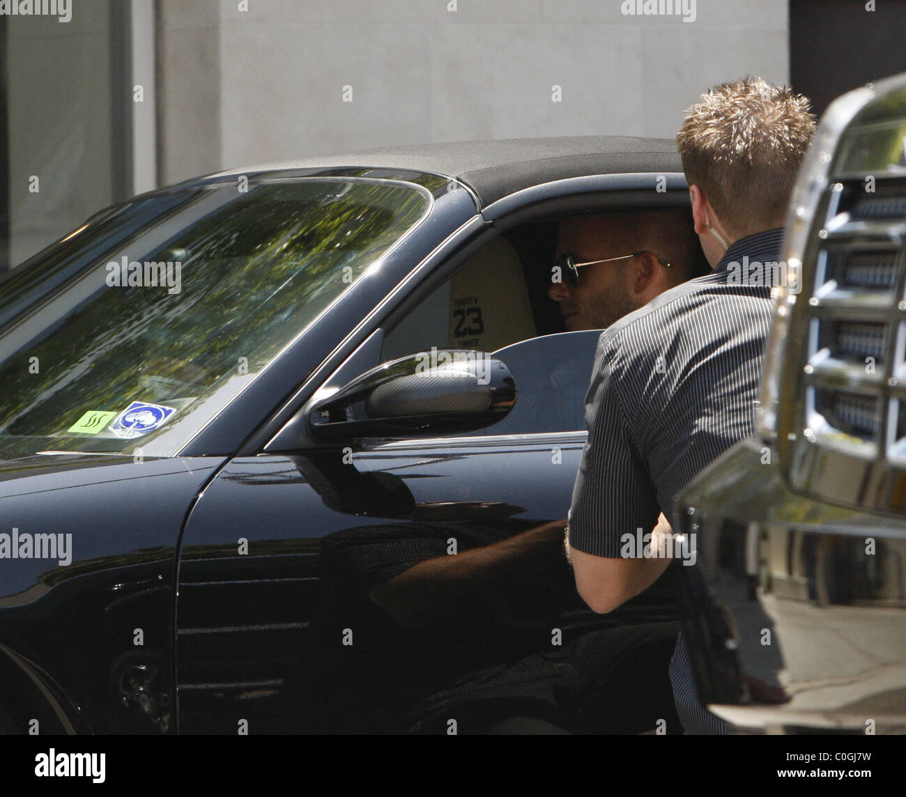 David beckham waits in porsche hi-res stock photography and images - Alamy