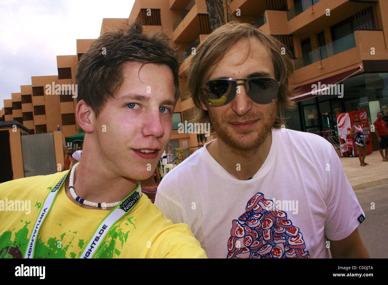 David Guetta with a fan Attends his 'F*** me I´m Famous' promo tour ...