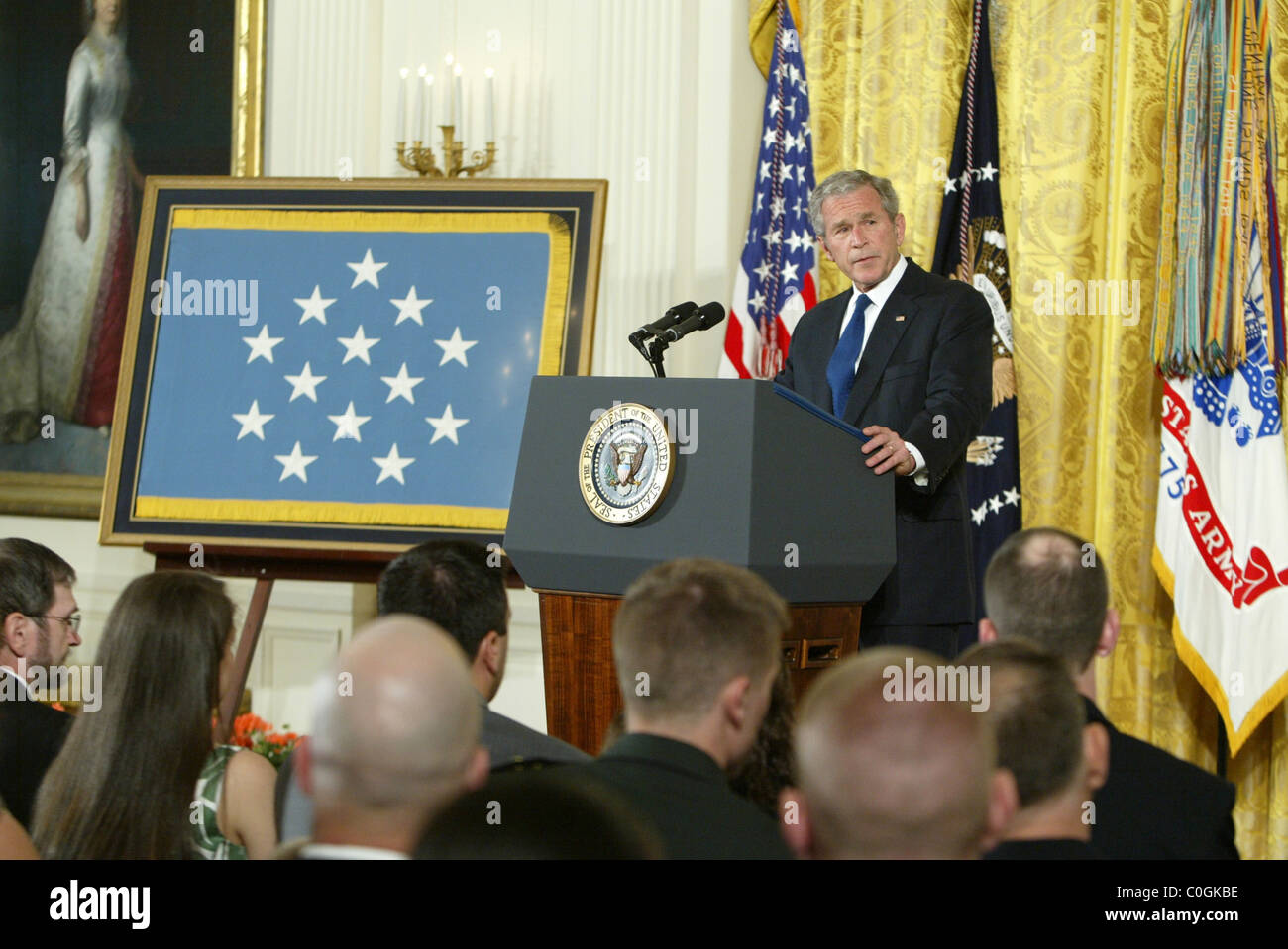 President George W Bush posthumously honours Private 1st Class Ross ...