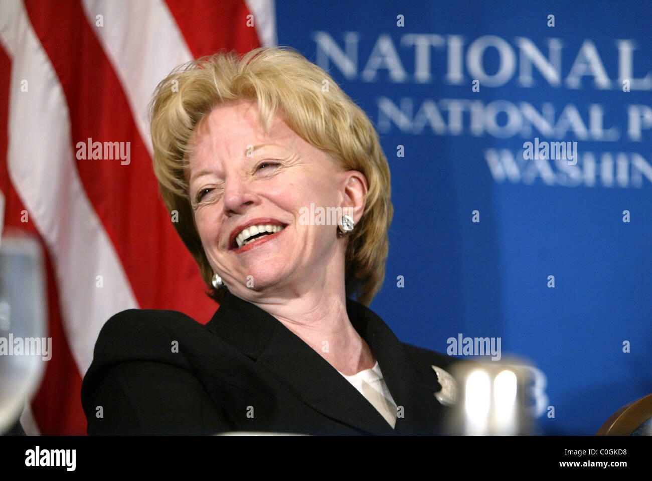 Lynne Cheney watches as Vice President Dick Cheney addresses a Ford ...