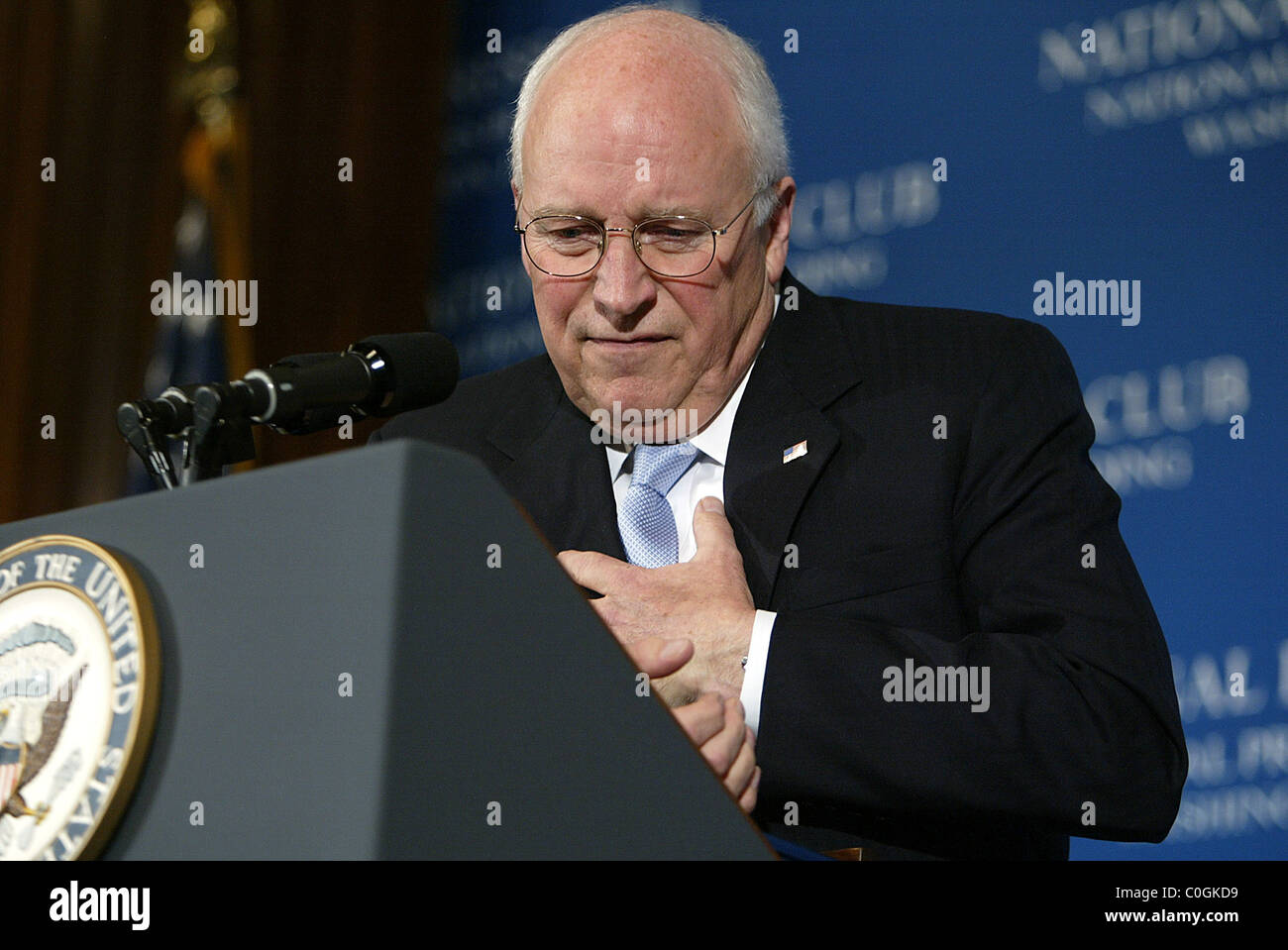 Vice President Dick Cheney addresses a Ford Foundation luncheon in the ...
