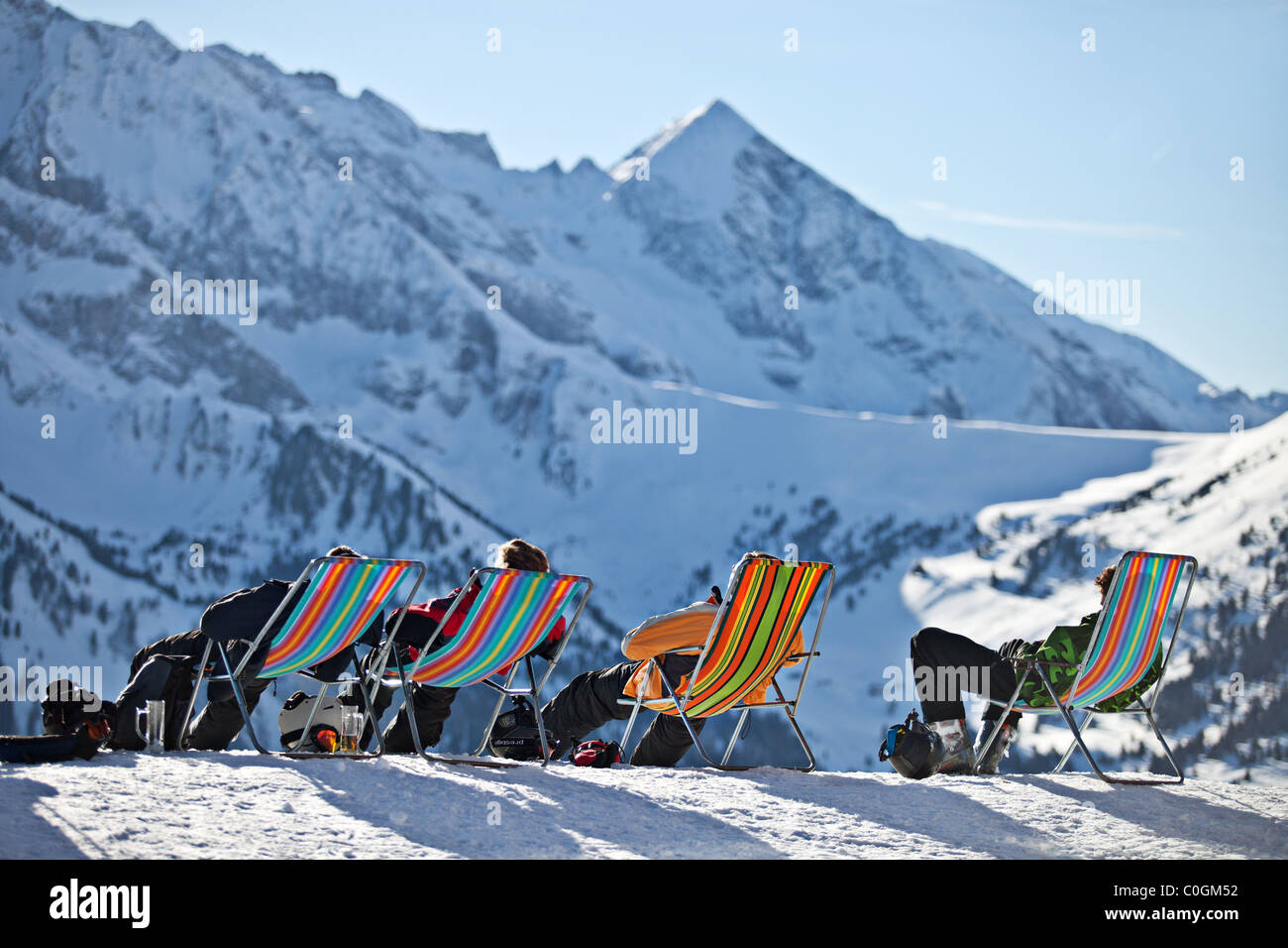 Winter sunbathing hi-res stock photography and images - Alamy