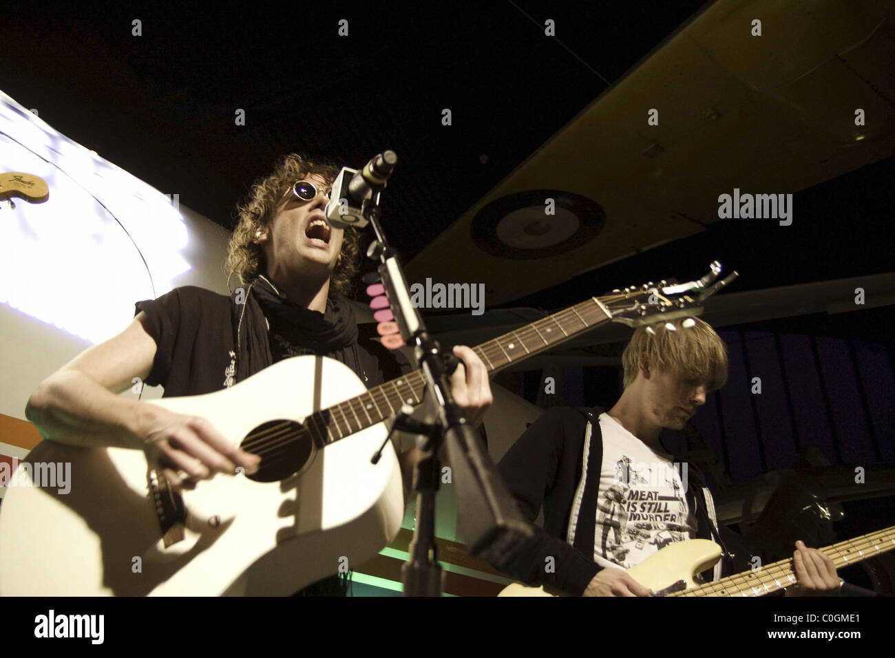 Johnny Borrell Razorlight perform a special gig for 'The Big Ask' as ...