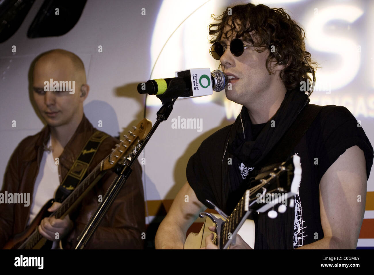 Johnny Borrell Razorlight perform a special gig for 'The Big Ask' as ...