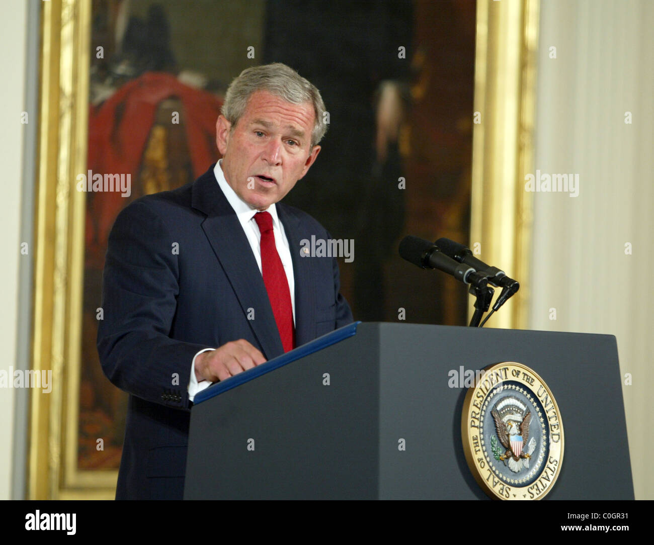 President George W Bush The US President presented the Medal of Freedom ...