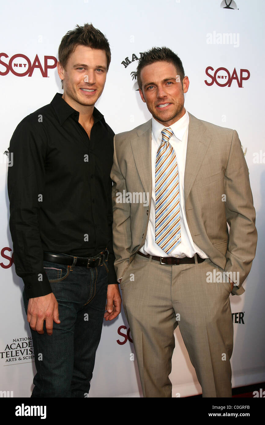 Jon Prescott & Dylan Bruce arriving at the SoapNet "Night Before Party ...