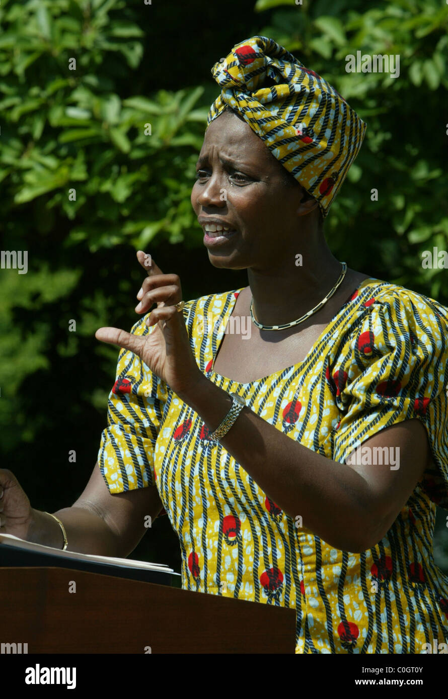 Rose Mapendo The First Lady's press conference in the East Garden of ...