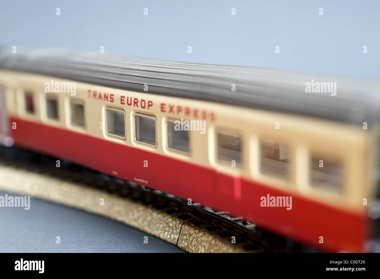 Marklin Trans Europ Express model train carriage Stock Photo - Alamy