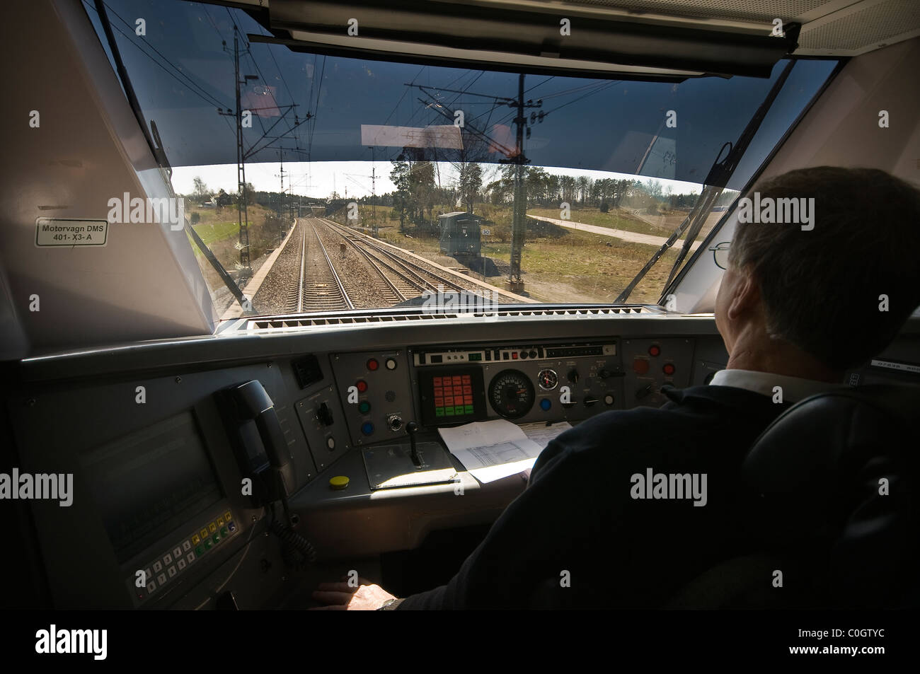 Train drivers cabin hi-res stock photography and images - Alamy