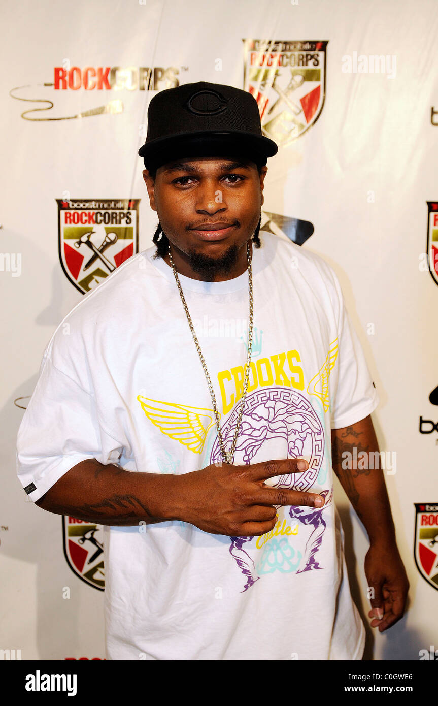 Lil Easy E at the Boost Mobile Rock Corps at the Gibson Amphitheatre in ...